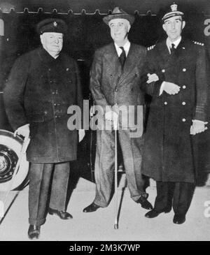 Franklin D. Roosevelt to Winston Churchill Stock Photo - Alamy