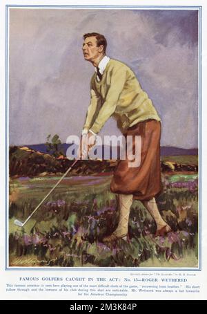 Famous Golfers Caught In The Act. No. 18. Thomas Philip Perk Stock ...