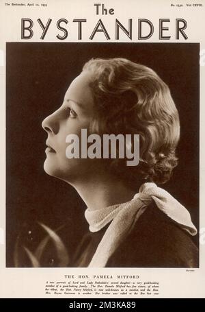 Portrait of Pamela Freeman-Mitford, second of the six Mitford sisters ...