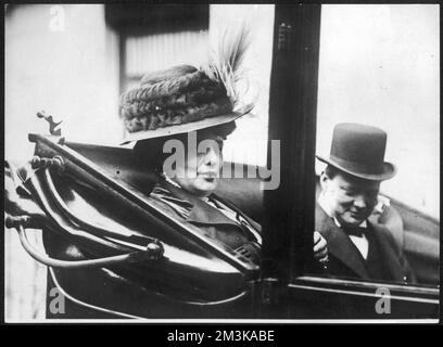 Winston Churchill with his mother. 1911 Stock Photo - Alamy