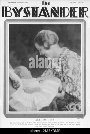 Mrs Bryan Guinness with baby Jonathan Stock Photo - Alamy
