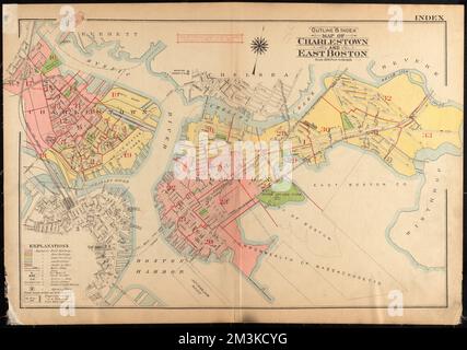 Outline & index map of East Boston, wards 1 & 2, city of Boston ...
