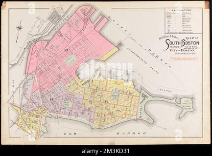 Outline & index map of South Boston, wards 13, 14, & 15, and part of 16 ...