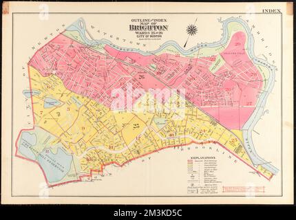 Outline and index map of Brighton, wards 21 and 22, city of Boston ...