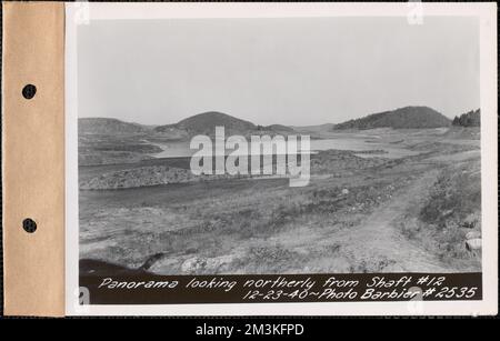 Panorama looking northerly from Quabbin Hill over former village of ...