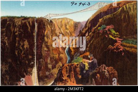 Incline Railway at the Royal Gorge Bridge Park in Colorado. Bridge over ...