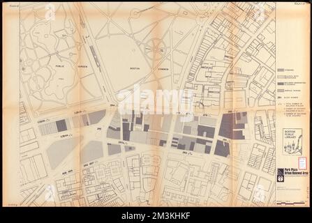 Park Plaza urban renewal area : map no. 1 boundary map , Boston Mass ...