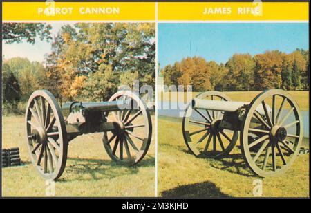 Parrot cannon, James rifle , Cannons, Tichnor Brothers Collection ...