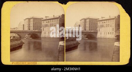 Pawtucket Bridge , Buildings, Rivers, Stone bridges, Waterfalls Stock ...