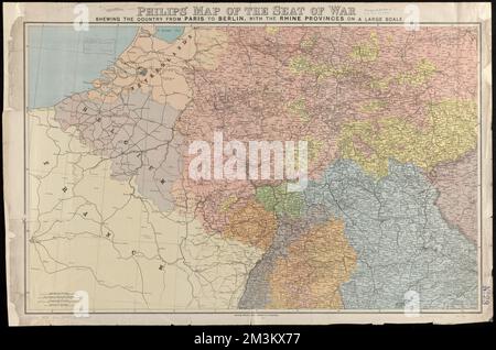 Map of the seat of war , Franco-Prussian War, 1870-1871, Maps, Europe, Maps Norman B. Leventhal ...