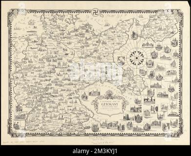 A pictorial map of Germany , Germany, Maps Norman B. Leventhal Map ...
