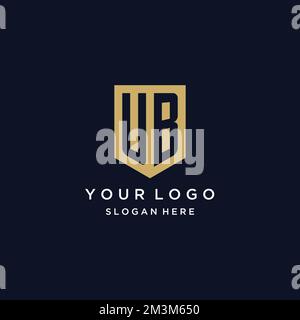 UB monogram initials logo design with pillar icon. Attorney law logo ...