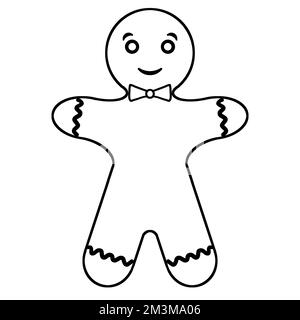 Christmas cookie Gingerbread man Santa hat 3d rendering red background ...