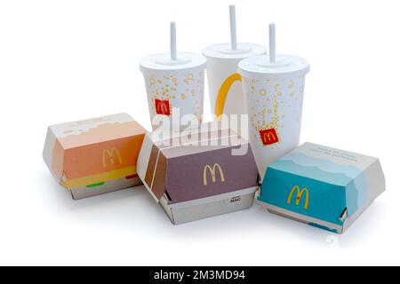 McDonalds fast food restaurant McCrispy chicken burger meal, Unit 18-22 ...