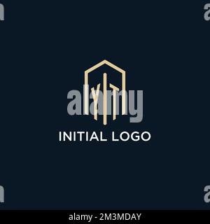 YT initial monogram with hexagon shape logo, creative geometric logo design inspiration Stock ...