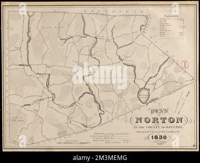 Plan of Norton made by C. Leonard and E. Lincoln, dated October 1830 ...