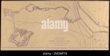 Plan of portion of park system from Common to Franklin Park : including ...