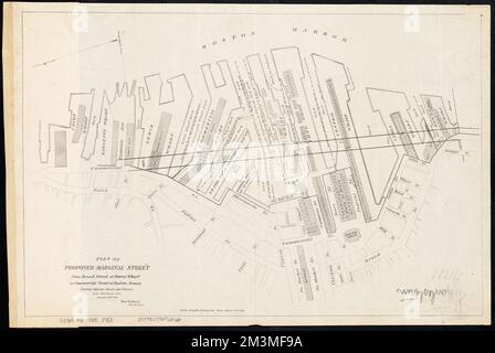 Plan of Rowe's Wharf , Wharves, Massachusetts, Boston, Boston Mass ...