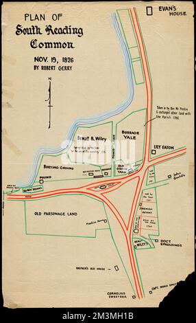 Map of South Reading ,. Lucius Beebe Memorial Library Historic Maps ...