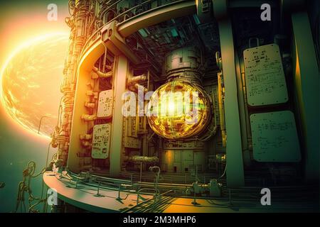 Laser reactor in an atomic astrophysics lab for nuclear fusion ...