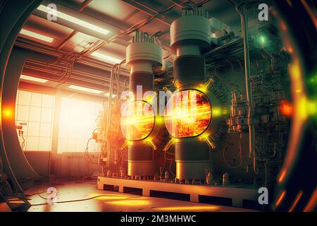 Laser reactor in an atomic astrophysics lab for nuclear fusion ...