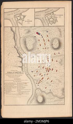 A plan of the field of battle and disposition of the troops, as they ...