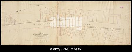 Plan of Washington Street showing proposed lines of widening from ...