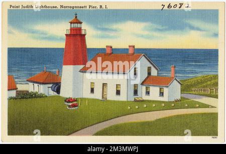 Point Judith Lighthouse, Narragansett Pier, R.I. , Lighthouses, Tichnor ...