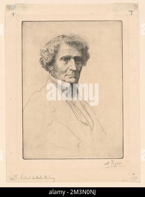Portrait de Hector Berlioz , Composers, Berlioz, Hector, 1803-1869, Alphonse Legros (1837-1911 ...