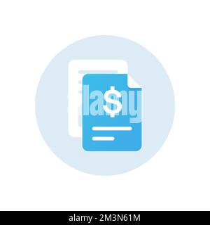 Invoice icon. Payment and bill invoice. Receipt icon. Tax and order ...