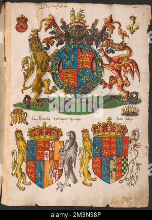 English Coats of Arms, mid-16th century, pubished by Johann Jakob ...