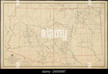 Arizona , Railroads, Arizona, Maps, Arizona, Maps Norman B. Leventhal ...
