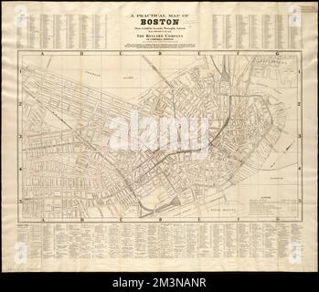 A practical map of Boston : ... with a reproduction of Bonner's famous ...