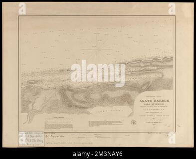 Preliminary chart of Agate Harbor, Lake Superior , Nautical charts ...