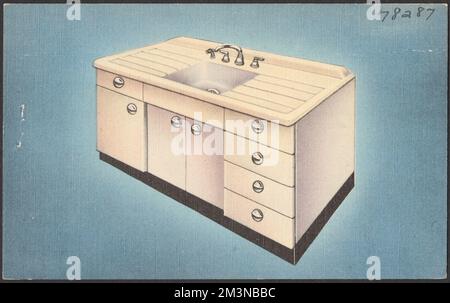 Presenting Queen Anne ensemble , Sinks, Tichnor Brothers Collection ...