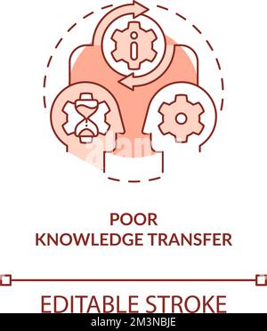 Poor knowledge transfer concept icon Stock Vector Image & Art - Alamy