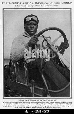 Arthur John Johnson, better known as Jack Johnson, the American ...