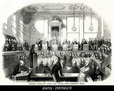 Daniel McNaughten (or M'Naughten), (1813 - 1865), Scottish woodturner ...