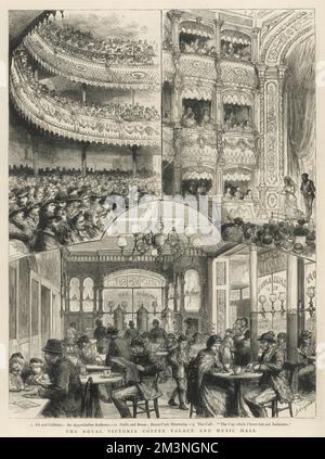 The Victoria Coffee Palace and Music Hall, Waterloo-Road, Lambeth ...