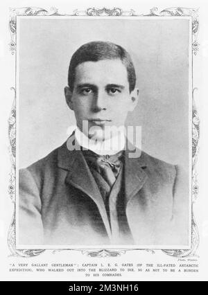 Captain Lawrence Edward Grace Oates, English Antarctic explorer Stock ...