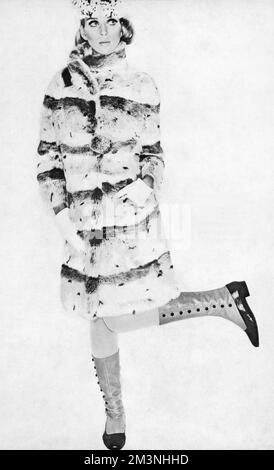 All the Fun of the Furs, London Life fashion spread 1966 Stock Photo ...