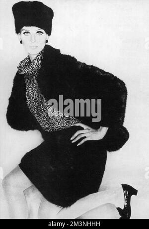 All the Fun of the Furs, London Life fashion spread 1966 Stock Photo ...