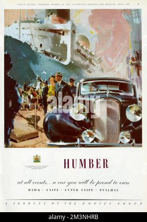 Advertisement for Humber cars Stock Photo - Alamy