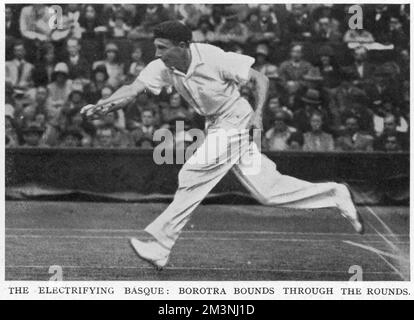 Jean Borotra in action Stock Photo - Alamy