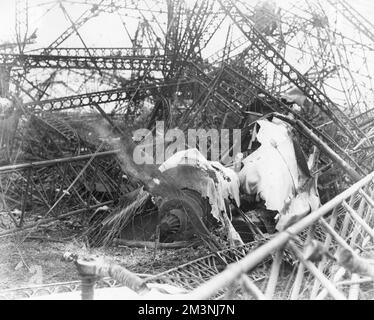 The wreckage of the R101 Stock Photo - Alamy