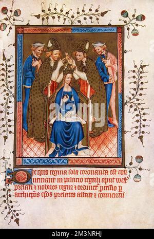 One of the four illuminations in the Liber Regalis, a guide to the ...