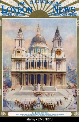 King George V Silver Jubilee celebrations, 1935: royal balco Stock ...
