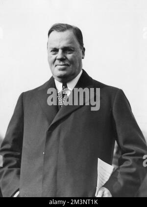 A portrait of Lord Rothermere, a British newspaper magnate. The image ...