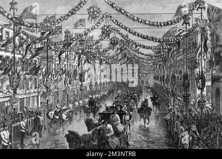 Royal visit of Queen Victoria to Liverpool, 1886 Stock Photo - Alamy
