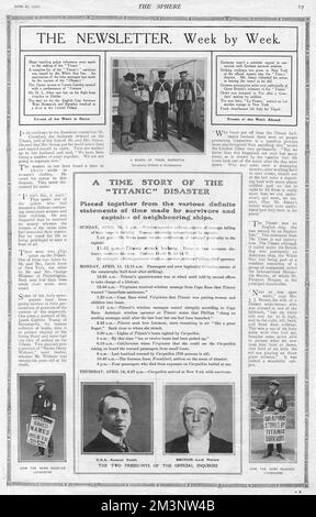 The aftermath of the Titanic disaster Stock Photo - Alamy